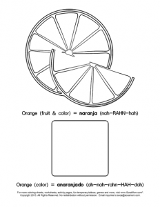 Learn Colors in Spanish: Orange - Socamom